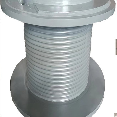 Nave de plataforma marítima Grullado grúa tambor cuerda de cuerda doble ...